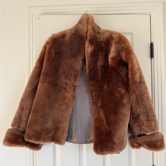 Laskin | Jackets & Coats | Vtg Laskin Skinner Luxurious Brown Faux Fur ...